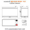 แบตเตอรี่UPS เครื่องสำรองไฟ OUTDO OT9 12 12V 9AH ราคาถูก