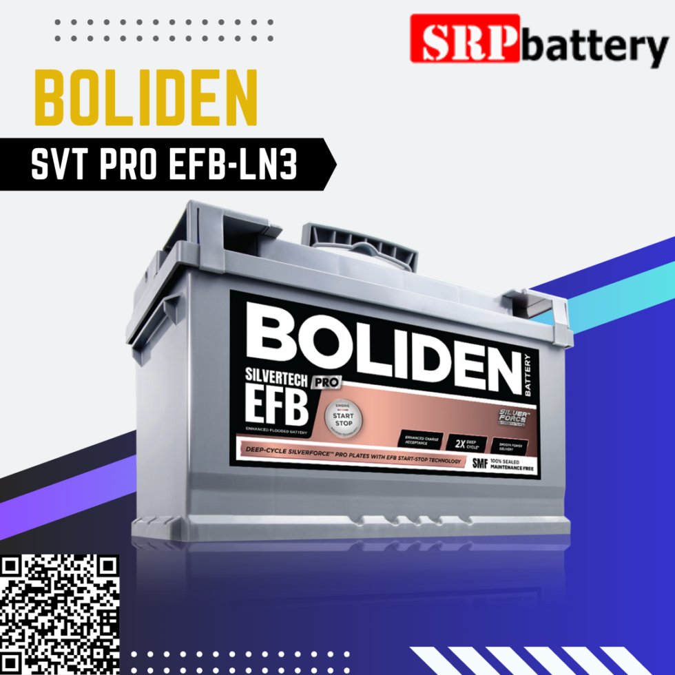 แบตเตอรี่ BOLIDEN SVT PRO EFB-LN3 (12โวลท์ 80แอมป์)