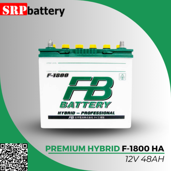 แบตเตอรี่รถยนต์ FB PREMIUM HYBRID F1800 12V48Ah